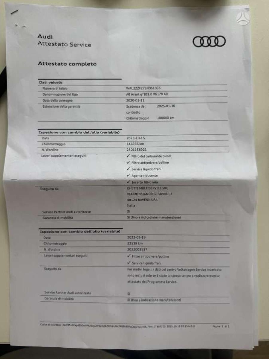 Черный Ауди А6 2020 в Каунас, объемом двигателя 3.00 л и пробегом 175 тыс. км за 23750 €, фото 46 на AUTOMOTO.COM.LV