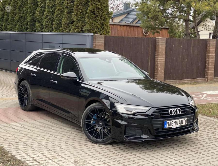 Black Audi A6 2021 in Marijampole, with an engine capacity of 2.97 L and mileage of 105 thousand km for 32650 €, photo 2 on AUTOMOTO.COM.LV
