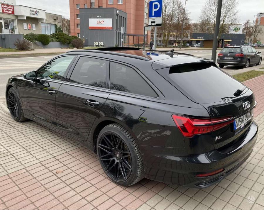 Black Audi A6 2021 in Marijampole, with an engine capacity of 2.97 L and mileage of 105 thousand km for 32650 €, photo 12 on AUTOMOTO.COM.LV