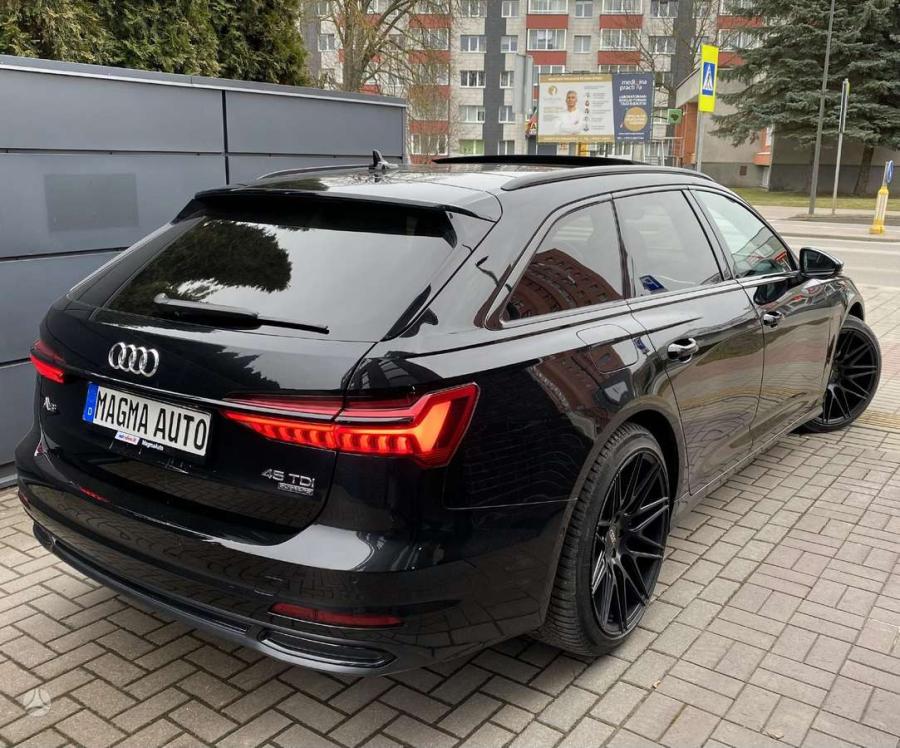Black Audi A6 2021 in Marijampole, with an engine capacity of 2.97 L and mileage of 105 thousand km for 32650 €, photo 15 on AUTOMOTO.COM.LV