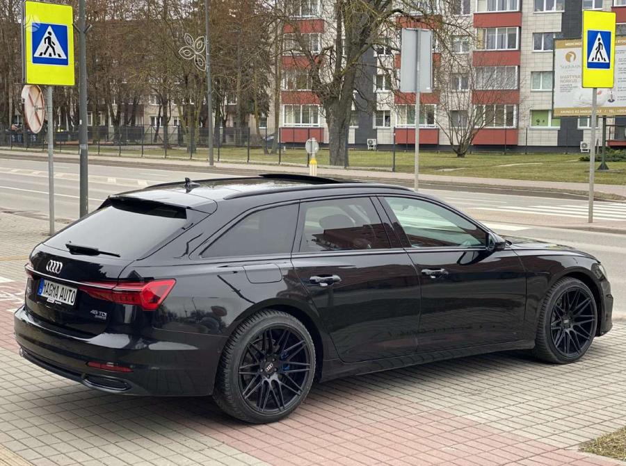 Black Audi A6 2021 in Marijampole, with an engine capacity of 2.97 L and mileage of 105 thousand km for 32650 €, photo 16 on AUTOMOTO.COM.LV