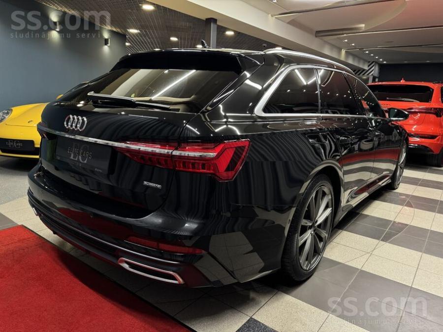 Black Audi A6 2021 in Riga, with an engine capacity of 2.00 L and mileage of 154 thousand km for 28900 €, photo 6 on AUTOMOTO.COM.LV