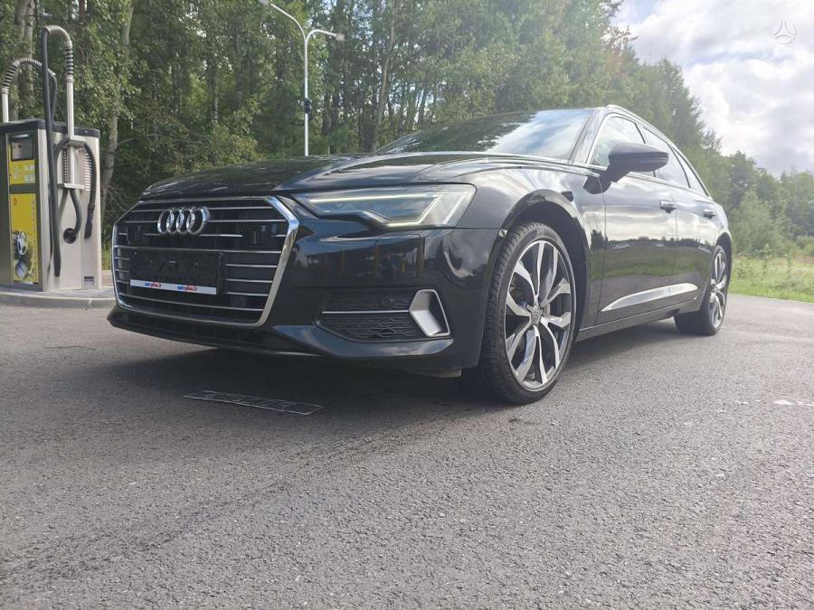 Black Audi A6 2021 in Kaunas, with an engine capacity of 1.97 L and mileage of 225 thousand km for 20700 €, photo 1 on AUTOMOTO.COM.LV
