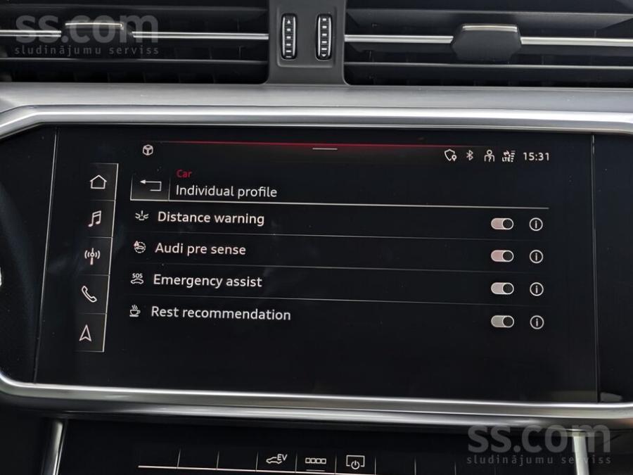 Melns Audi A6 2021 Tukums, ar dzinēja tilpumu 2.00 L un nobraukumu 154 tūkst. km par 27700 €, foto 22 vietnē AUTOMOTO.COM.LV
