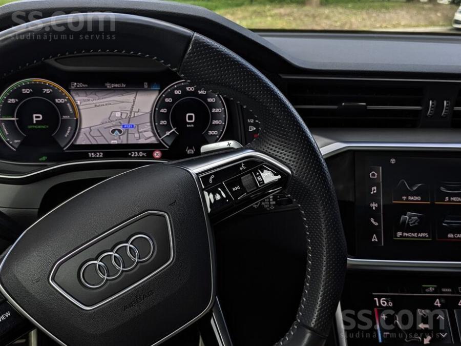 Black Audi A6 2021 in Tukums, with an engine capacity of 2.00 L and mileage of 154 thousand km for 27700 €, photo 13 on AUTOMOTO.COM.LV