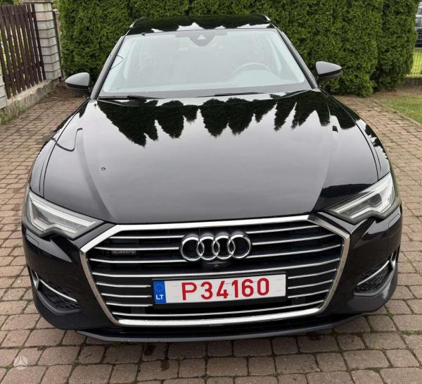 Black Audi A6 2021 in Vilnius, with an engine capacity of 2.97 L and mileage of 267 thousand km for 21500 €, photo 7 on AUTOMOTO.COM.LV