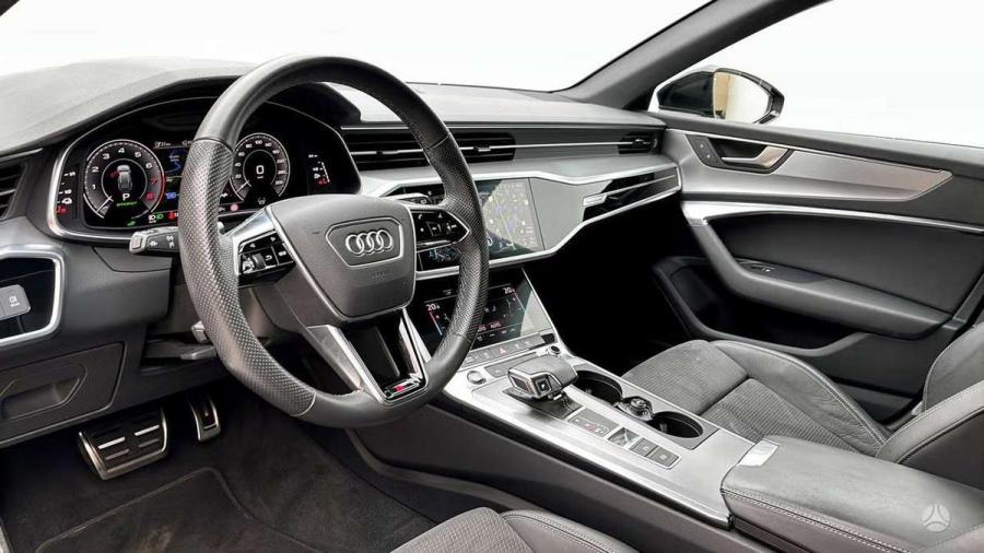Melns Audi A6 2021 Viļņa, ar dzinēja tilpumu 1.98 L un nobraukumu 72 tūkst. km par 37900 €, foto 9 vietnē AUTOMOTO.COM.LV