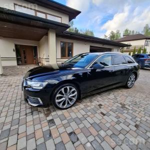 Black Audi A6 2022 in Riga, with an engine capacity of 2.00 L and mileage of 92 thousand km for 28000 €, photo  on AUTOMOTO.COM.LV