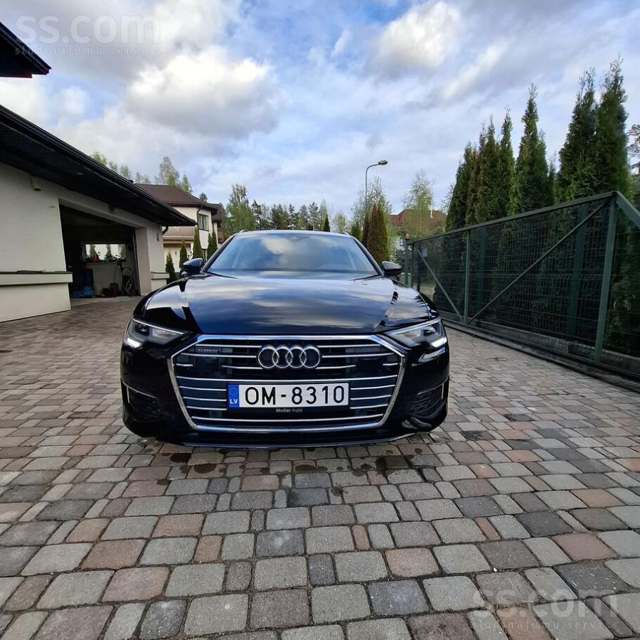 Black Audi A6 2022 in Riga, with an engine capacity of 2.00 L and mileage of 92 thousand km for 28000 €, photo 4 on AUTOMOTO.COM.LV
