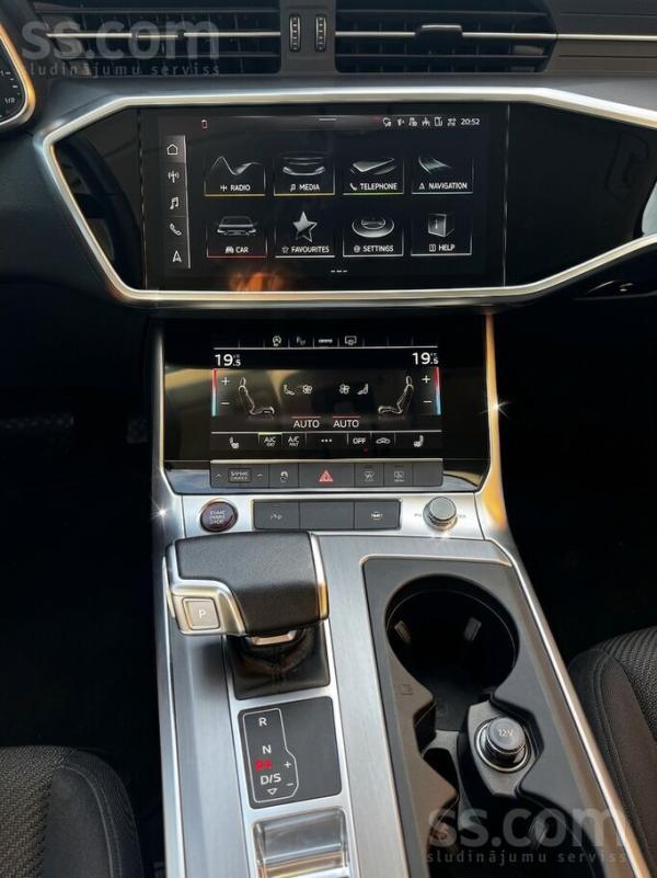Black Audi A6 2022 in Riga, with an engine capacity of 2.00 L and mileage of 158 thousand km for 20950 €, photo 8 on AUTOMOTO.COM.LV