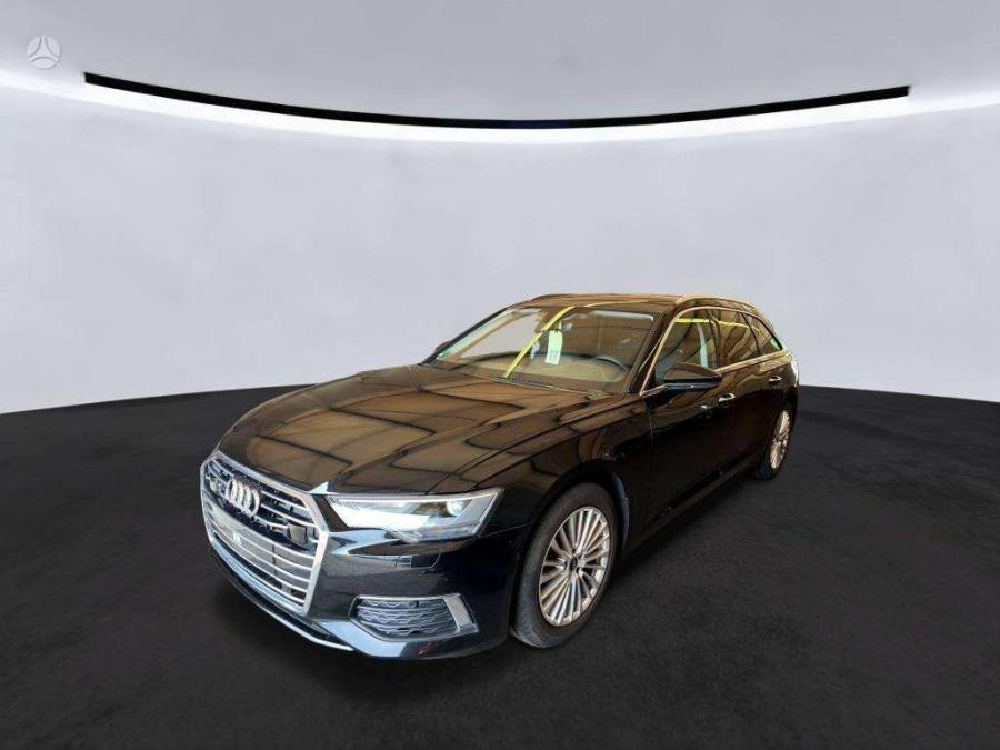 Black Audi A6 2022 in Vilnius, with an engine capacity of 1.98 L and mileage of 50 thousand km for 30500 €, photo 1 on AUTOMOTO.COM.LV