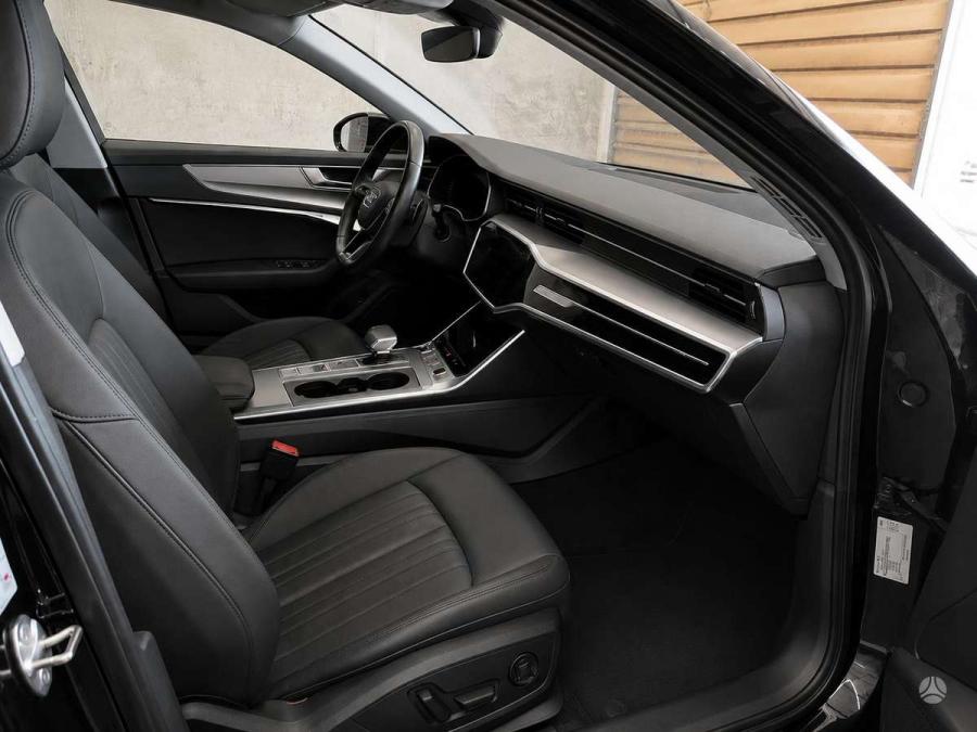 Black Audi A6 2022 in Vilnius, with an engine capacity of 1.98 L and mileage of 50 thousand km for 30500 €, photo 6 on AUTOMOTO.COM.LV