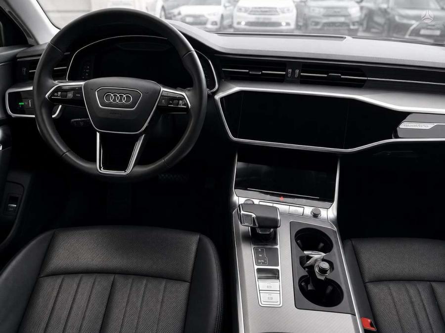 Black Audi A6 2022 in Vilnius, with an engine capacity of 1.98 L and mileage of 50 thousand km for 30500 €, photo 8 on AUTOMOTO.COM.LV