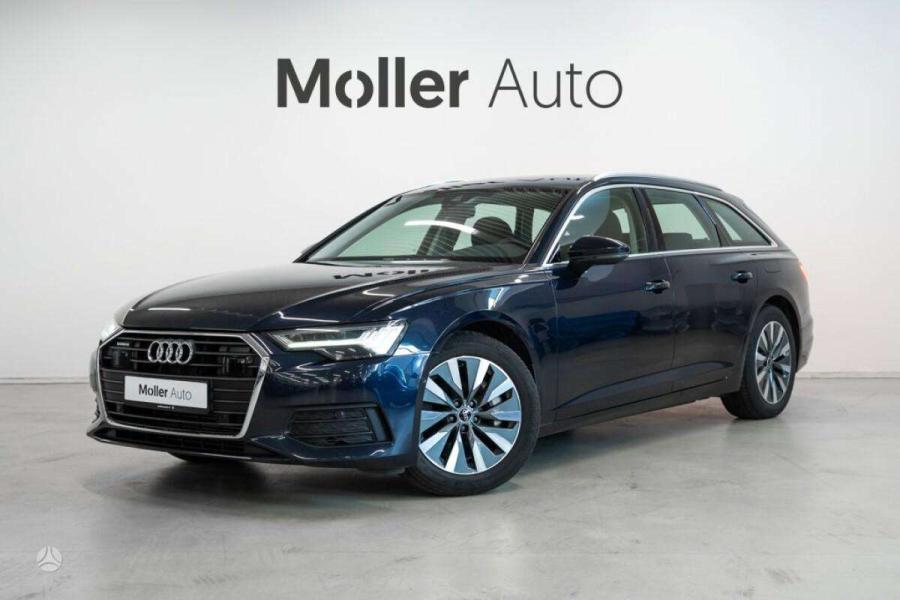 Black Audi A6 2022 in Vilnius, with an engine capacity of 2.00 L and mileage of 119 thousand km for 30900 €, photo 1 on AUTOMOTO.COM.LV