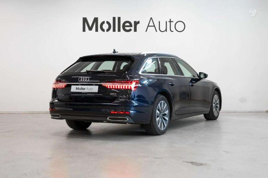 Black Audi A6 2022 in Vilnius, with an engine capacity of 2.00 L and mileage of 119 thousand km for 30900 €, photo 4 on AUTOMOTO.COM.LV