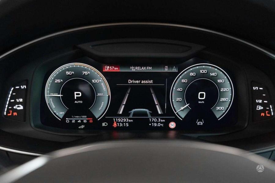 Black Audi A6 2022 in Vilnius, with an engine capacity of 2.00 L and mileage of 119 thousand km for 30900 €, photo 12 on AUTOMOTO.COM.LV