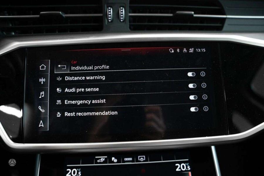 Black Audi A6 2022 in Vilnius, with an engine capacity of 2.00 L and mileage of 119 thousand km for 30900 €, photo 14 on AUTOMOTO.COM.LV