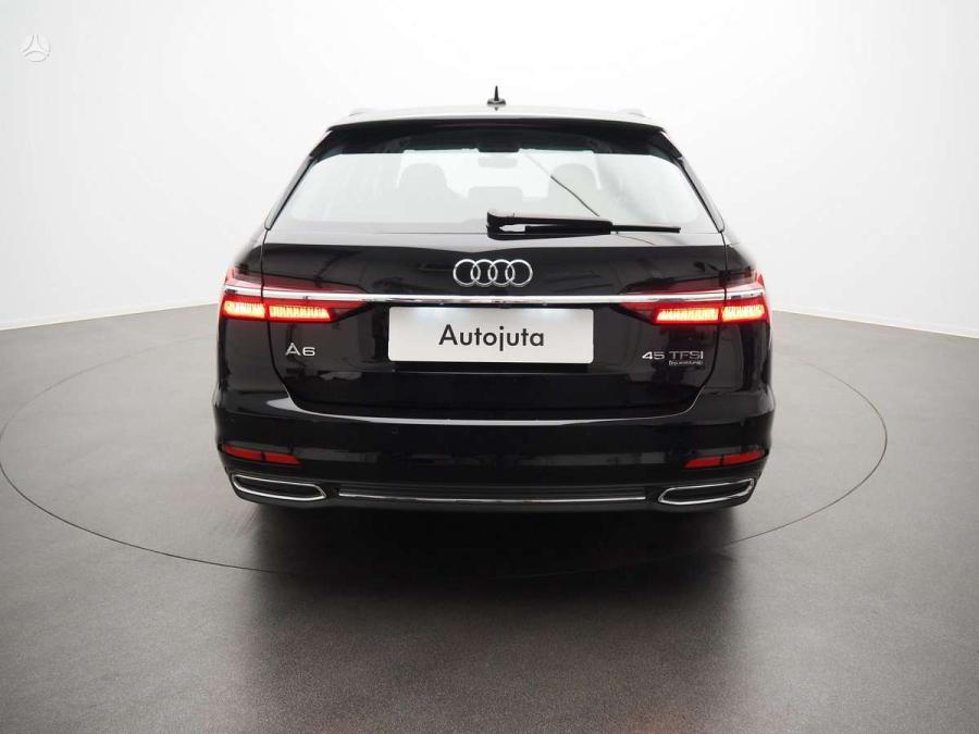 Black Audi A6 2022 in Vilnius, with an engine capacity of 2.00 L and mileage of 97 thousand km for 28400 €, photo 6 on AUTOMOTO.COM.LV
