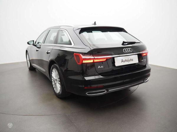 Black Audi A6 2022 in Vilnius, with an engine capacity of 2.00 L and mileage of 97 thousand km for 28400 €, photo 7 on AUTOMOTO.COM.LV