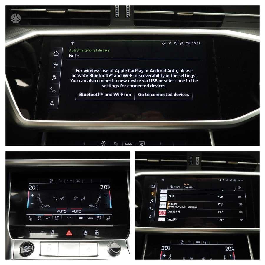 Black Audi A6 2022 in Vilnius, with an engine capacity of 2.00 L and mileage of 97 thousand km for 28400 €, photo 20 on AUTOMOTO.COM.LV