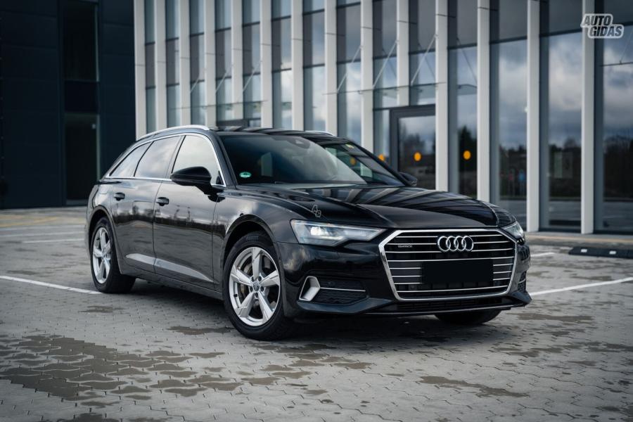 Black Audi A6 2022 in Vilnius, with an engine capacity of 2.00 L and mileage of 72 thousand km for 29000 €, photo 1 on AUTOMOTO.COM.LV