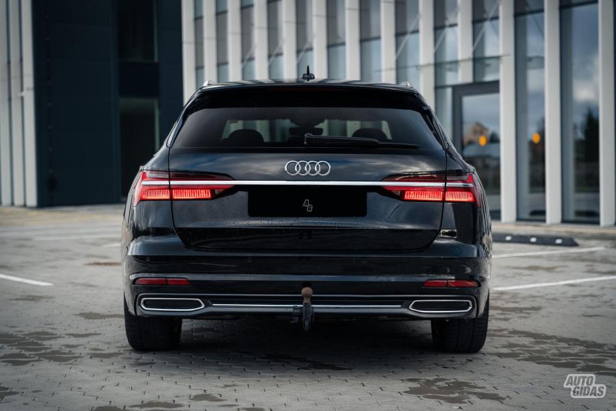 Black Audi A6 2022 in Vilnius, with an engine capacity of 2.00 L and mileage of 72 thousand km for 29000 €, photo 6 on AUTOMOTO.COM.LV