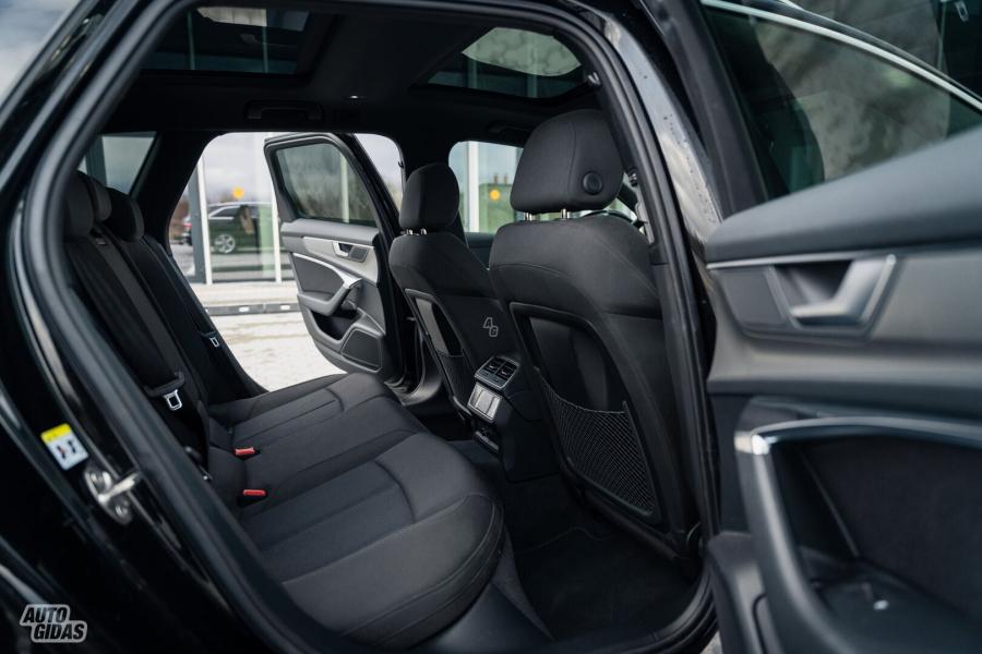 Black Audi A6 2022 in Vilnius, with an engine capacity of 2.00 L and mileage of 72 thousand km for 29000 €, photo 17 on AUTOMOTO.COM.LV