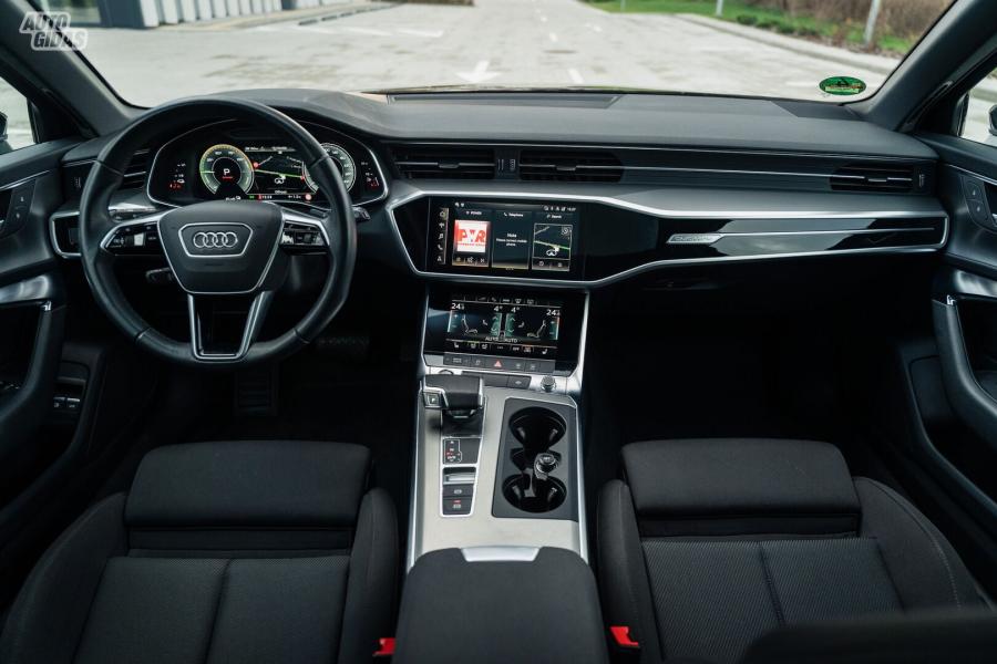 Black Audi A6 2022 in Vilnius, with an engine capacity of 2.00 L and mileage of 72 thousand km for 29000 €, photo 19 on AUTOMOTO.COM.LV
