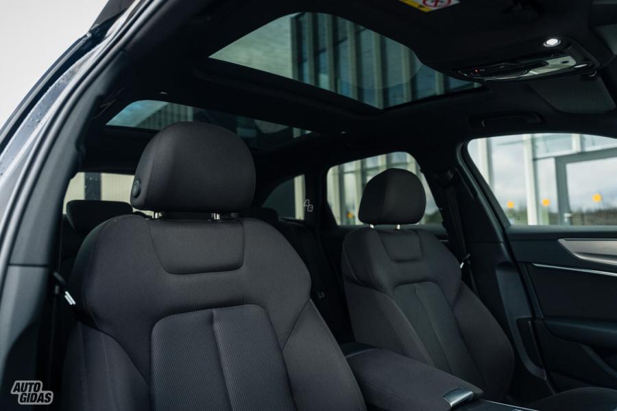 Black Audi A6 2022 in Vilnius, with an engine capacity of 2.00 L and mileage of 72 thousand km for 29000 €, photo 23 on AUTOMOTO.COM.LV