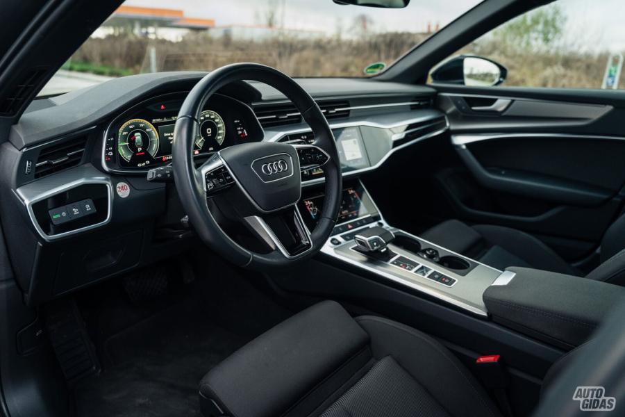 Black Audi A6 2022 in Vilnius, with an engine capacity of 2.00 L and mileage of 72 thousand km for 29000 €, photo 24 on AUTOMOTO.COM.LV