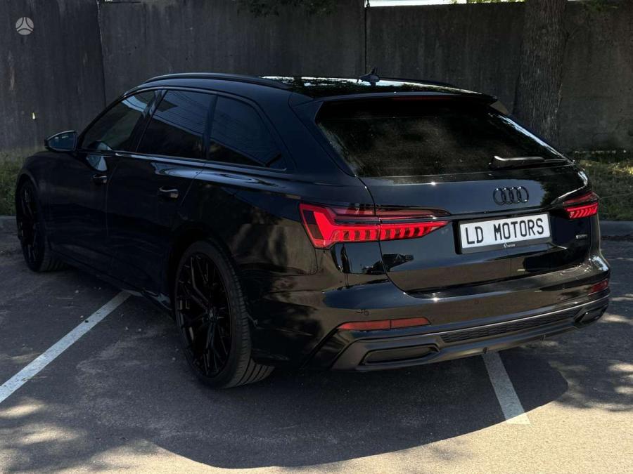 Black Audi A6 2023 in Vilnius, with an engine capacity of 1.97 L and mileage of 88 thousand km for 35590 €, photo 4 on AUTOMOTO.COM.LV