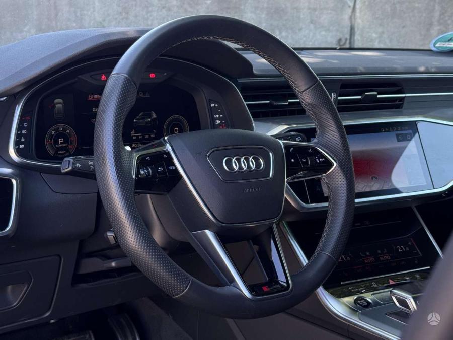 Black Audi A6 2023 in Vilnius, with an engine capacity of 1.97 L and mileage of 88 thousand km for 35590 €, photo 11 on AUTOMOTO.COM.LV