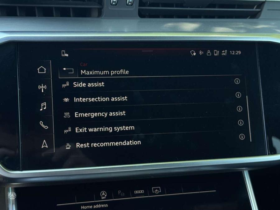 Black Audi A6 2023 in Vilnius, with an engine capacity of 1.97 L and mileage of 88 thousand km for 35590 €, photo 22 on AUTOMOTO.COM.LV