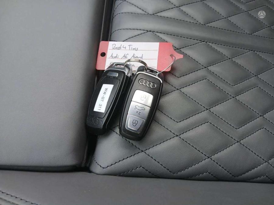 Black Audi A6 2023 in Vilnius, with an engine capacity of 1.98 L and mileage of 124 thousand km for 33333 €, photo 9 on AUTOMOTO.COM.LV