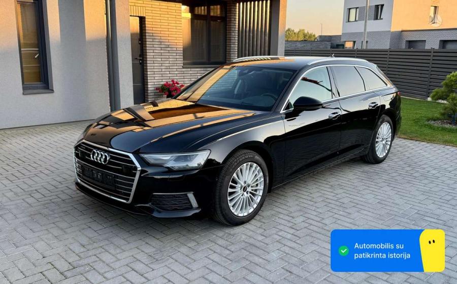 Black Audi A6 2023 in Vilnius, with an engine capacity of 1.98 L and mileage of 117 thousand km for 29490 €, photo 1 on AUTOMOTO.COM.LV