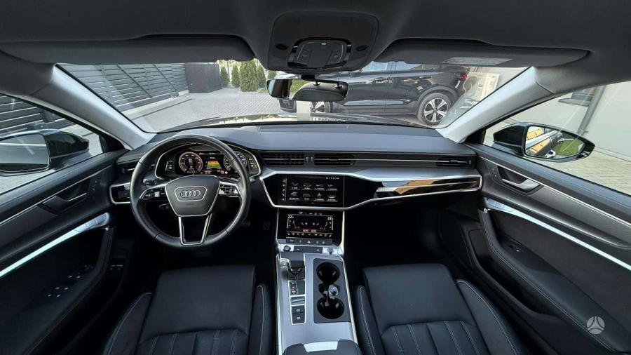 Black Audi A6 2023 in Vilnius, with an engine capacity of 1.98 L and mileage of 117 thousand km for 29490 €, photo 8 on AUTOMOTO.COM.LV