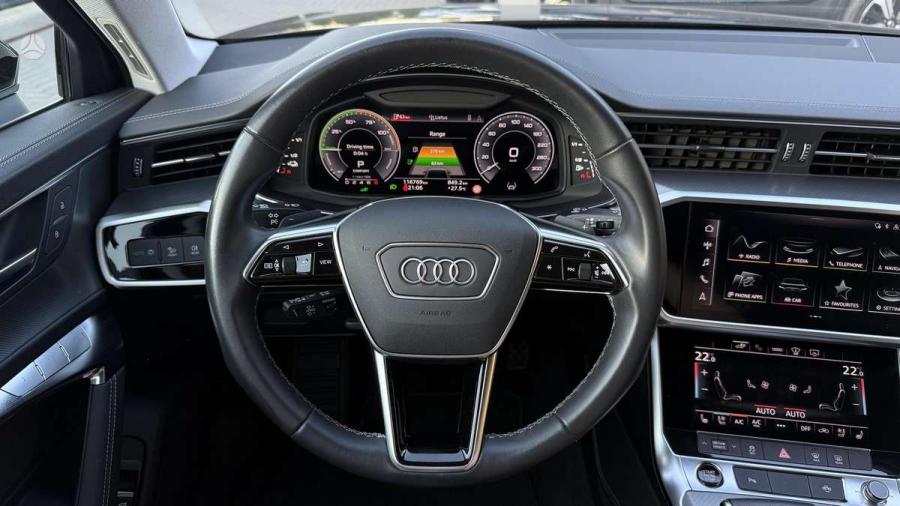 Black Audi A6 2023 in Vilnius, with an engine capacity of 1.98 L and mileage of 117 thousand km for 29490 €, photo 13 on AUTOMOTO.COM.LV