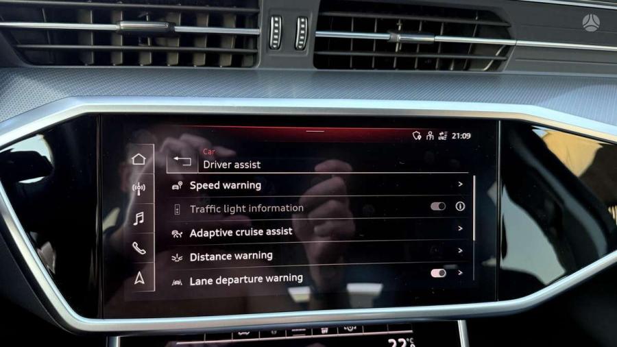 Black Audi A6 2023 in Vilnius, with an engine capacity of 1.98 L and mileage of 117 thousand km for 29490 €, photo 23 on AUTOMOTO.COM.LV