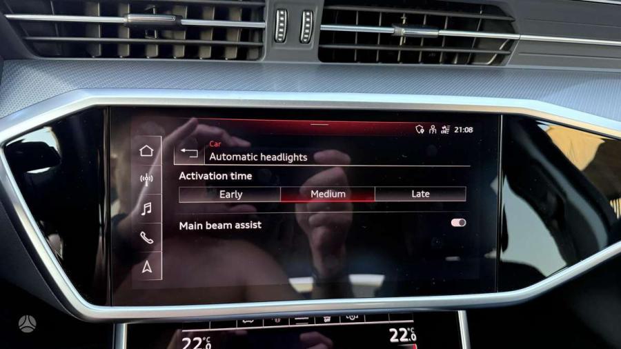 Black Audi A6 2023 in Vilnius, with an engine capacity of 1.98 L and mileage of 117 thousand km for 29490 €, photo 25 on AUTOMOTO.COM.LV