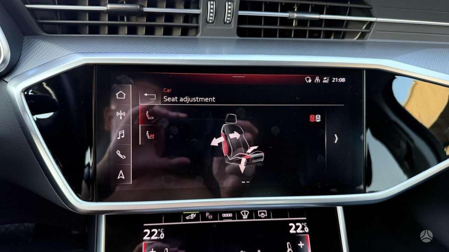 Black Audi A6 2023 in Vilnius, with an engine capacity of 1.98 L and mileage of 117 thousand km for 29490 €, photo 27 on AUTOMOTO.COM.LV