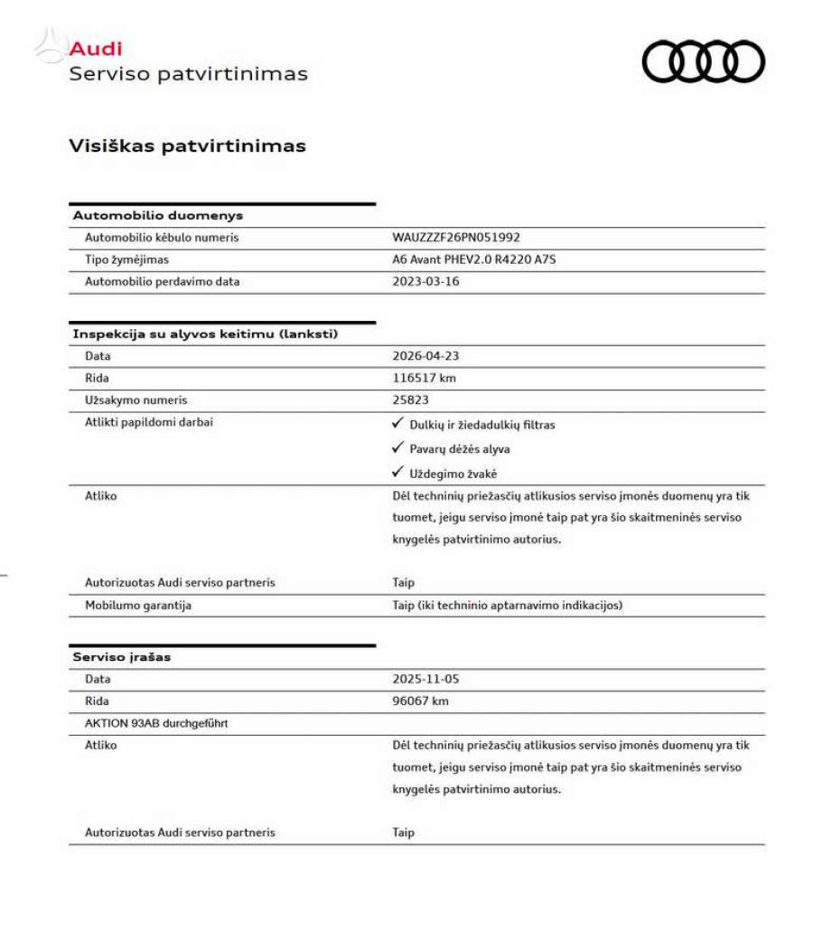 Black Audi A6 2023 in Vilnius, with an engine capacity of 1.98 L and mileage of 117 thousand km for 29490 €, photo 32 on AUTOMOTO.COM.LV