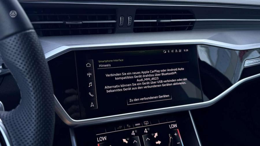 Melns Audi A6 2023 Viļņa, ar dzinēja tilpumu 2.00 L un nobraukumu 124 tūkst. km par 33898 €, foto 18 vietnē AUTOMOTO.COM.LV