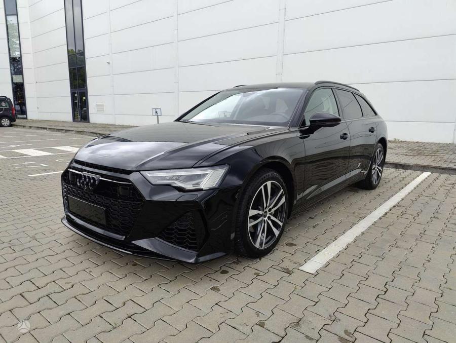 Black Audi A6 2024 in Kaunas, with an engine capacity of 1.97 L and mileage of 23 thousand km for 32990 €, photo 1 on AUTOMOTO.COM.LV