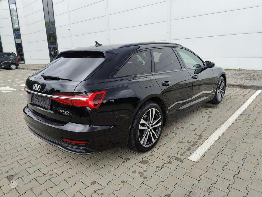 Black Audi A6 2024 in Kaunas, with an engine capacity of 1.97 L and mileage of 23 thousand km for 32990 €, photo 5 on AUTOMOTO.COM.LV