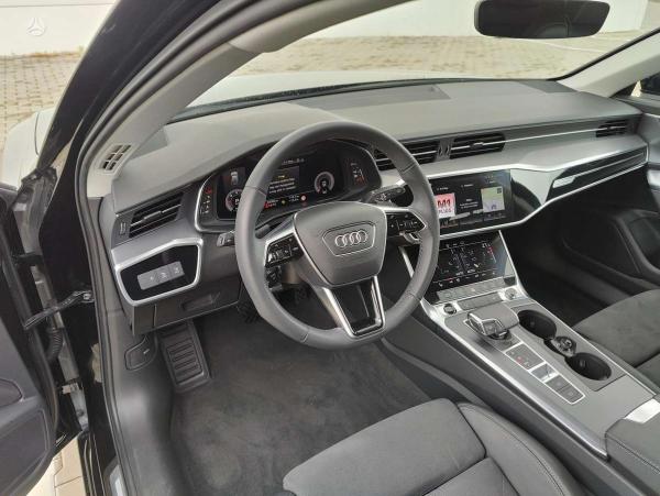 Black Audi A6 2024 in Kaunas, with an engine capacity of 1.97 L and mileage of 23 thousand km for 32990 €, photo 9 on AUTOMOTO.COM.LV