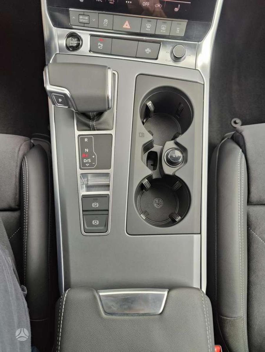 Black Audi A6 2024 in Kaunas, with an engine capacity of 1.97 L and mileage of 23 thousand km for 32990 €, photo 13 on AUTOMOTO.COM.LV