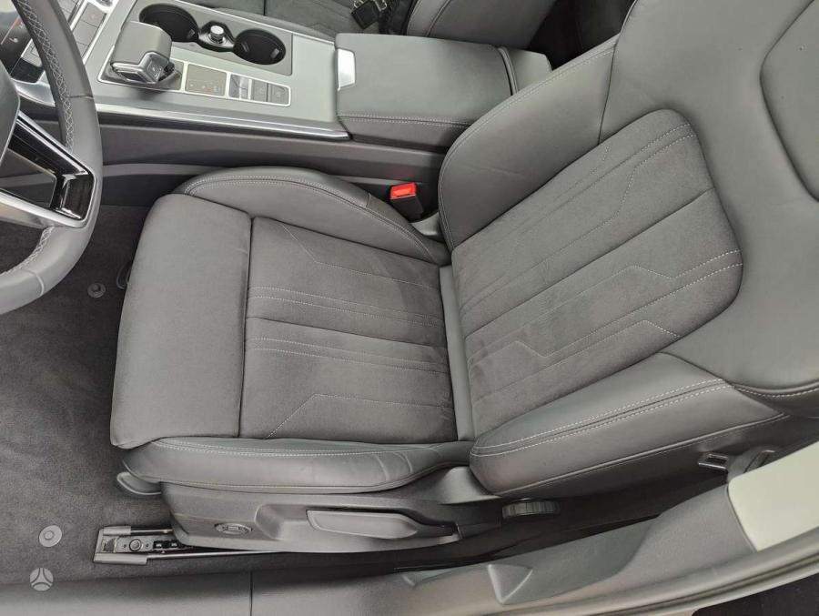Black Audi A6 2024 in Kaunas, with an engine capacity of 1.97 L and mileage of 23 thousand km for 32990 €, photo 17 on AUTOMOTO.COM.LV