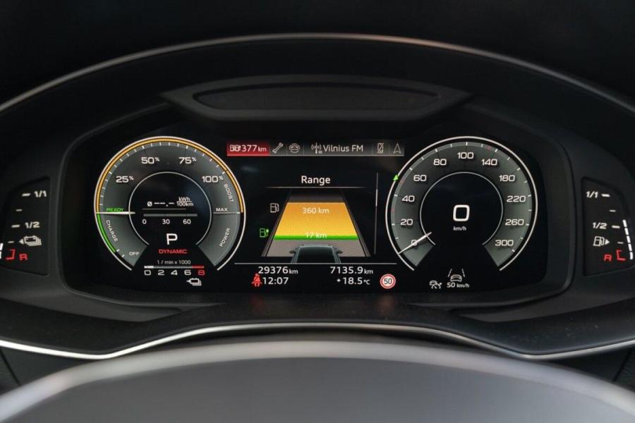 Black Audi A6 2025 in Vilnius, with an engine capacity of 2.00 L and mileage of 29 thousand km for 47500 €, photo 23 on AUTOMOTO.COM.LV