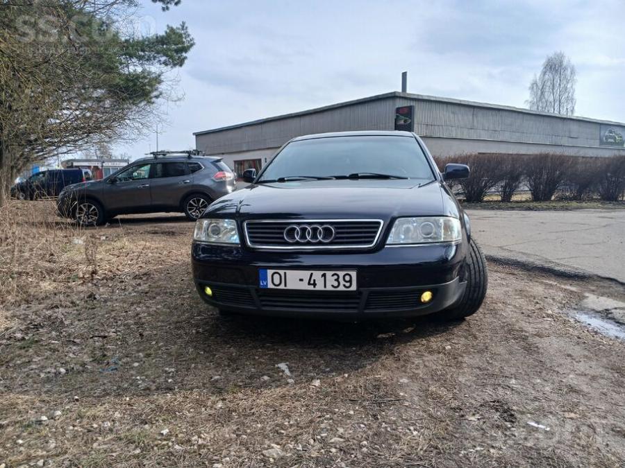 Blue Audi A6 1997 in Riga, with an engine capacity of 2.40 L and mileage of 290 thousand km for 1550 €, photo 1 on AUTOMOTO.COM.LV