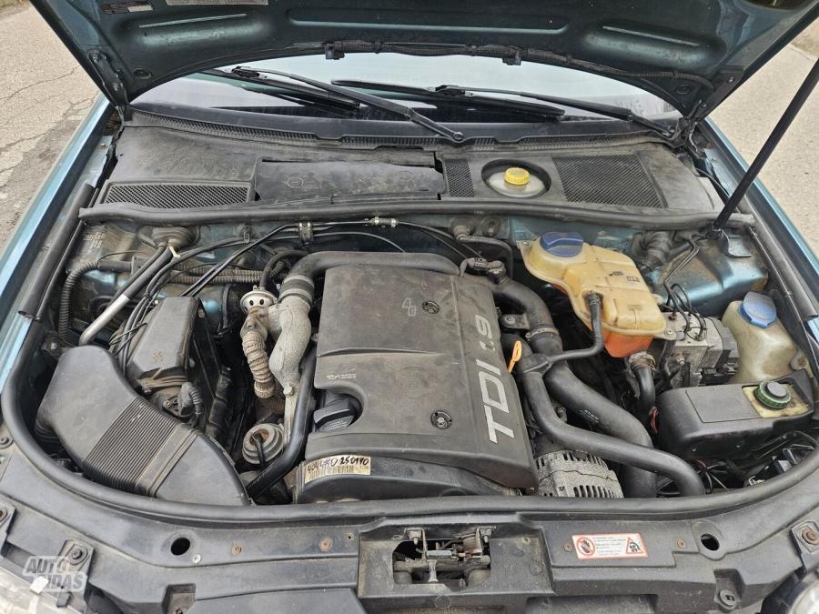 Blue Audi A6 1998 in Visaginas, with an engine capacity of 1.90 L and mileage of 408 thousand km for 1150 €, photo 12 on AUTOMOTO.COM.LV